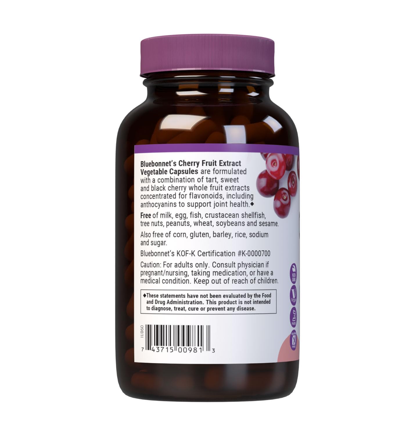 Dairy-free blended vitamins for active lifestyle