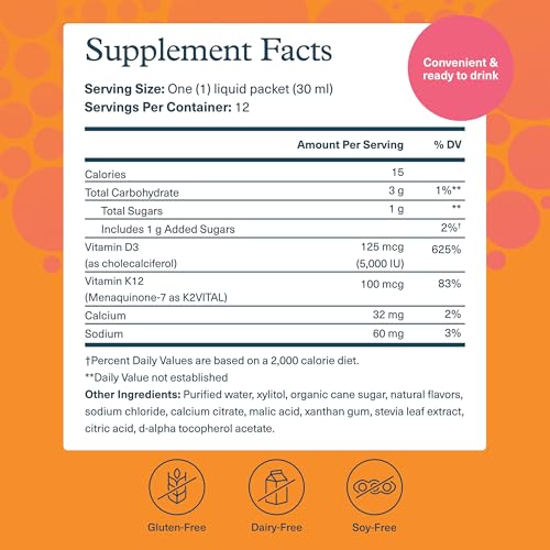 Dairy free calcium liquid for wellness