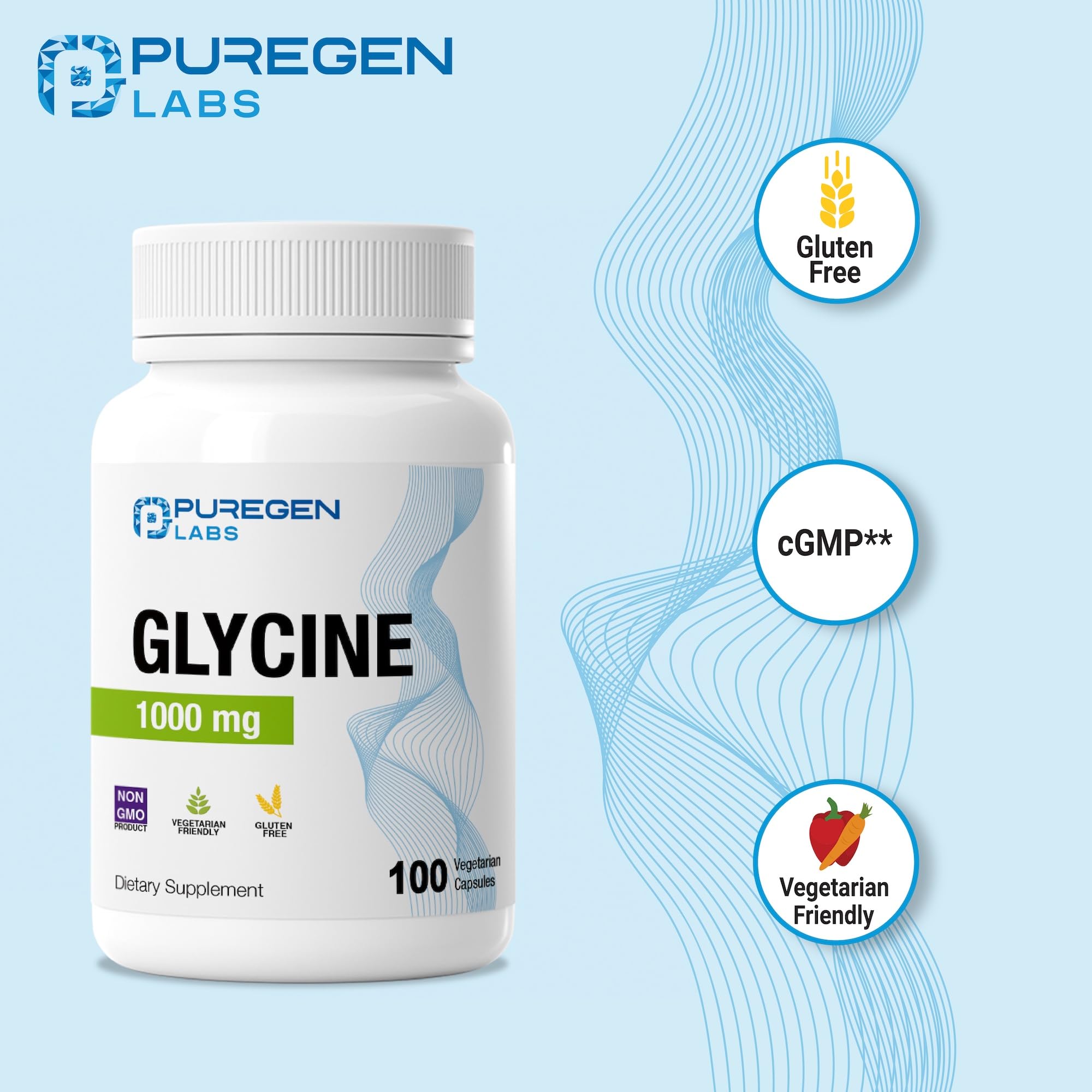 Dairy free glycine for dietary needs