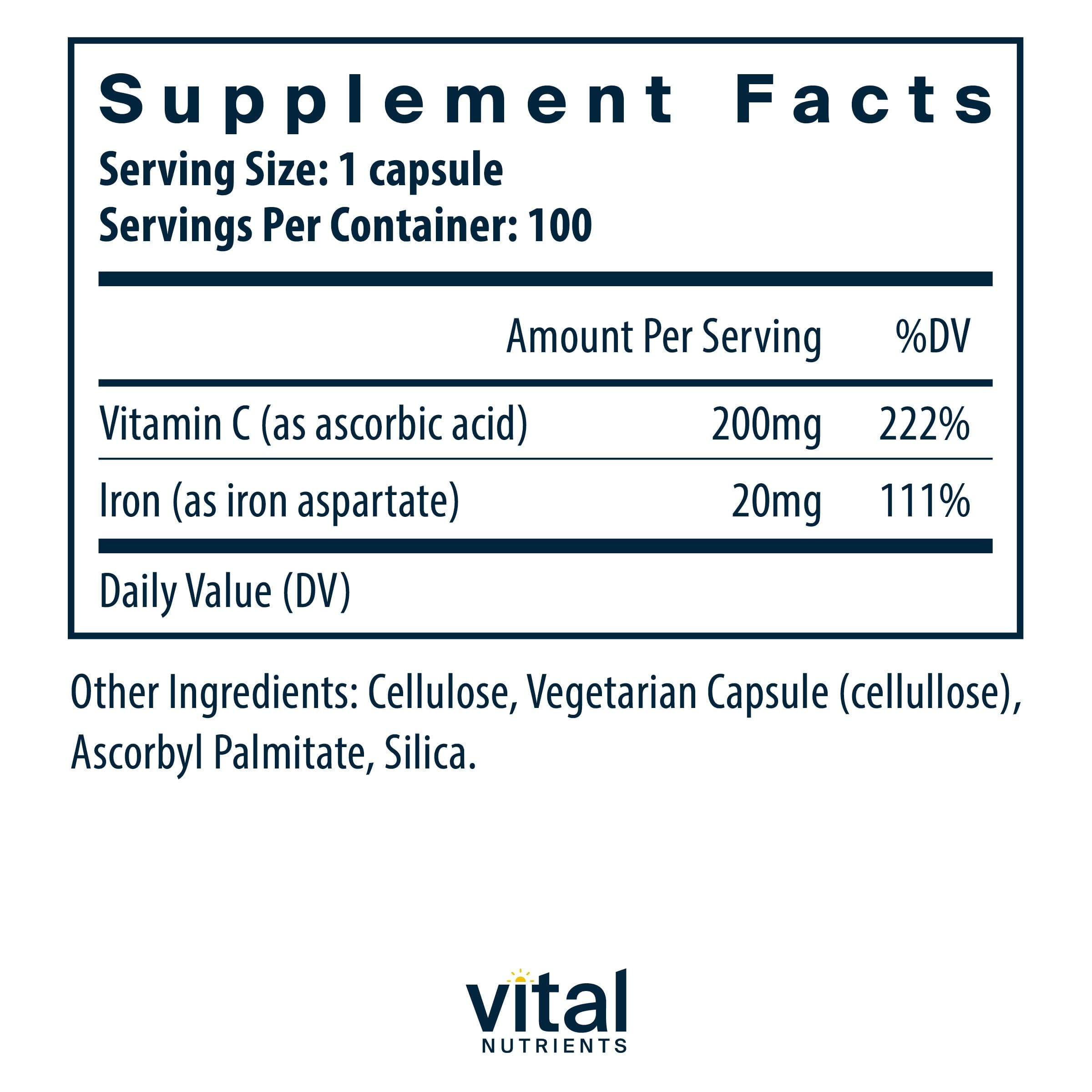 Dairy free iron supplement benefits