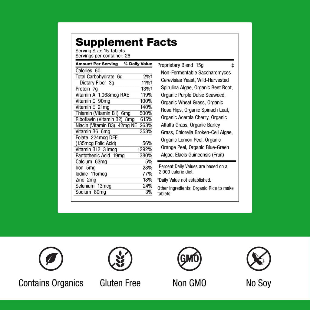 dairy-free mineral supplement tablets
