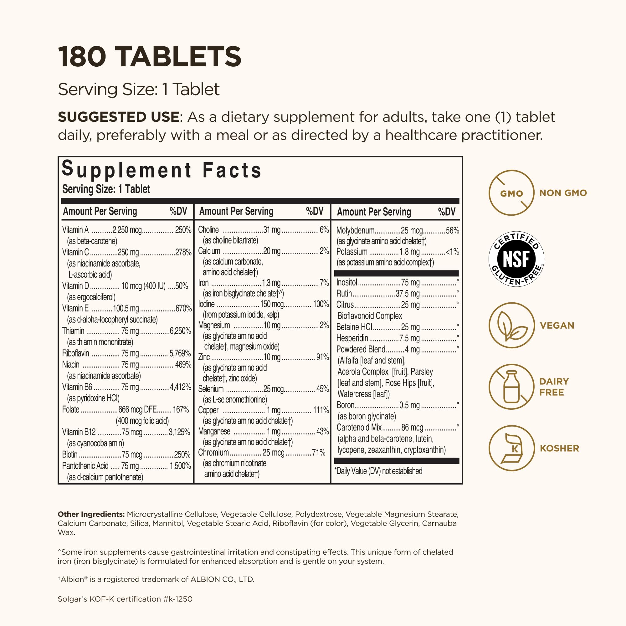 dairy free mineral supplements for health