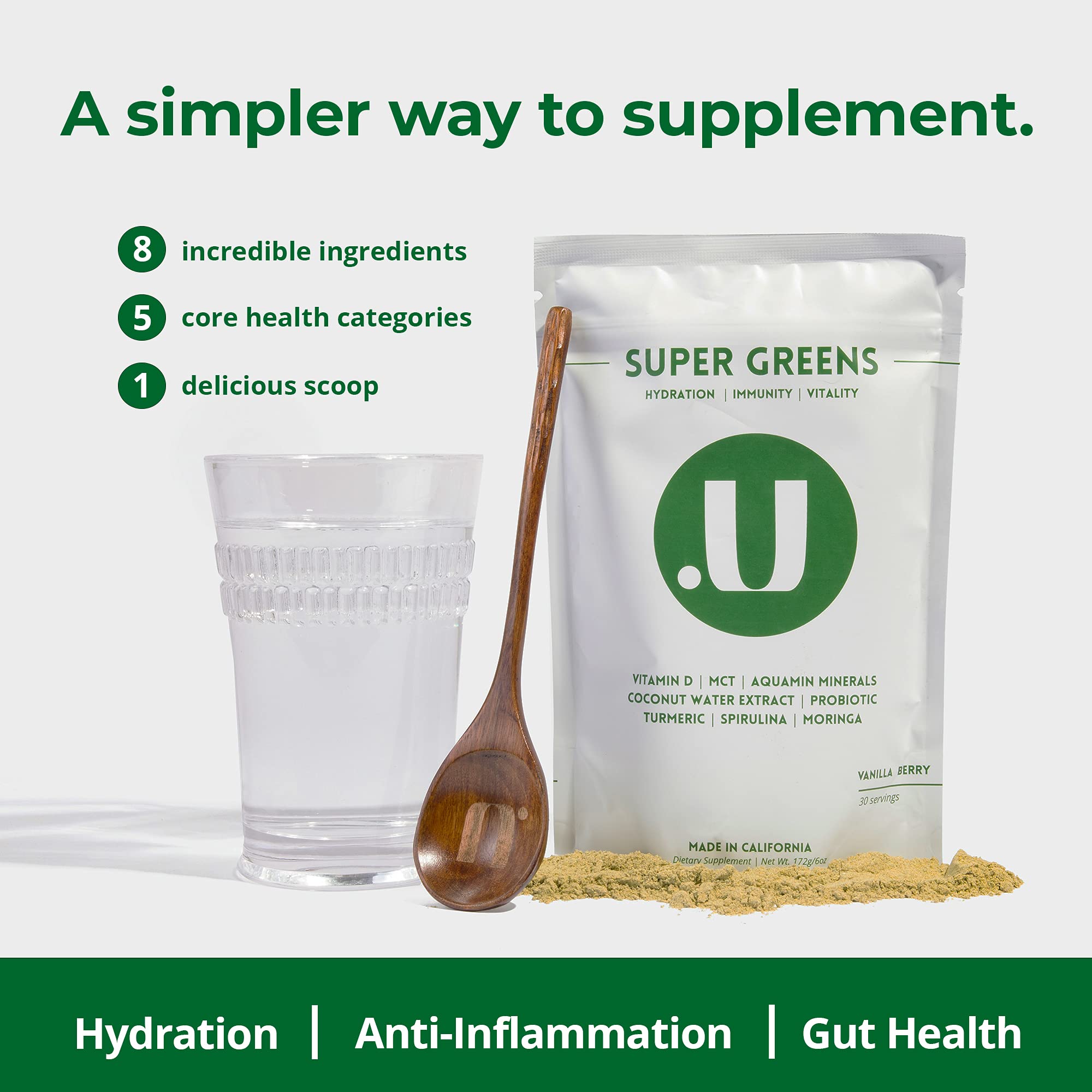 Dairy-free super greens for health