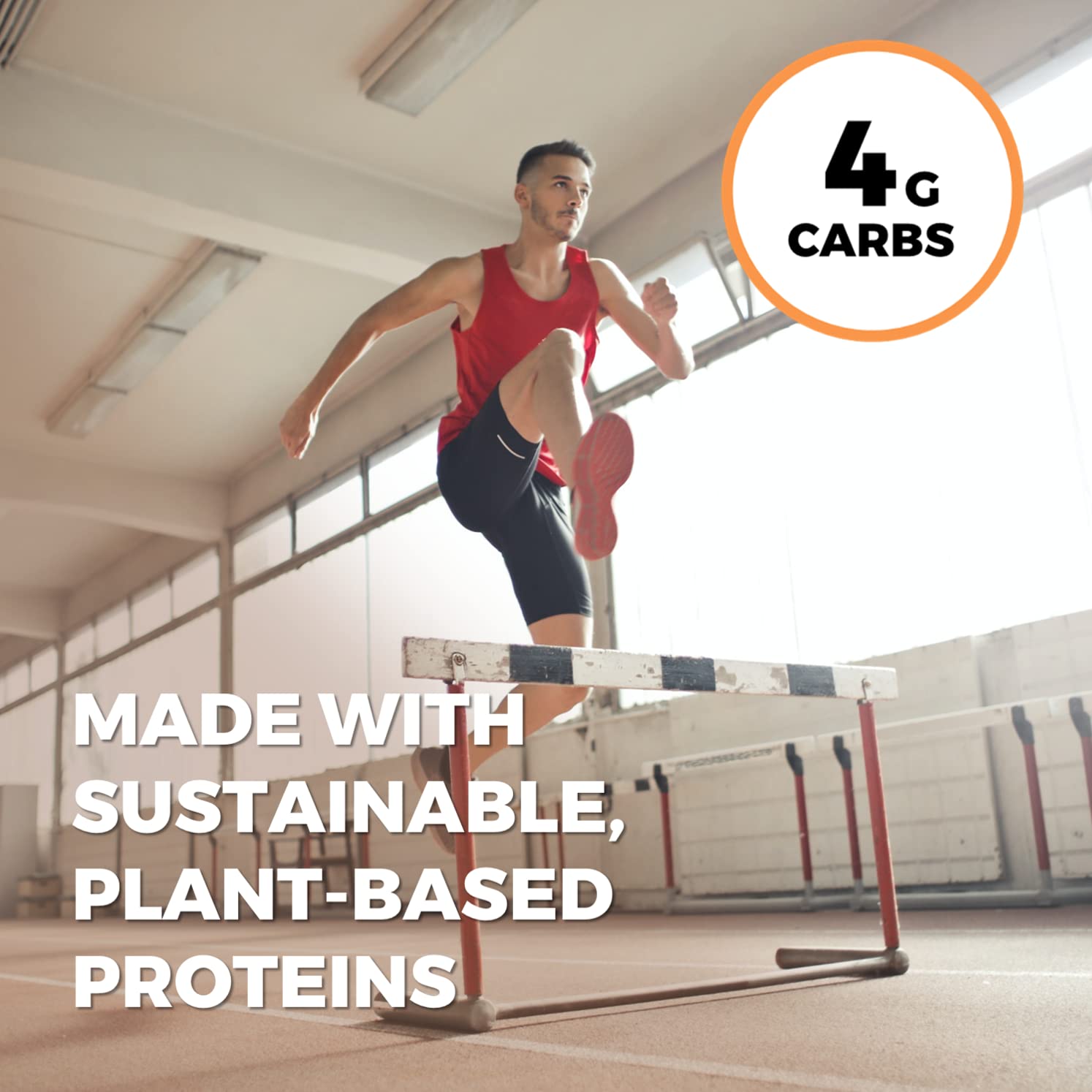 Dairy-free vanilla protein supplement