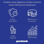 Dairy relief softgels for lactose intolerance