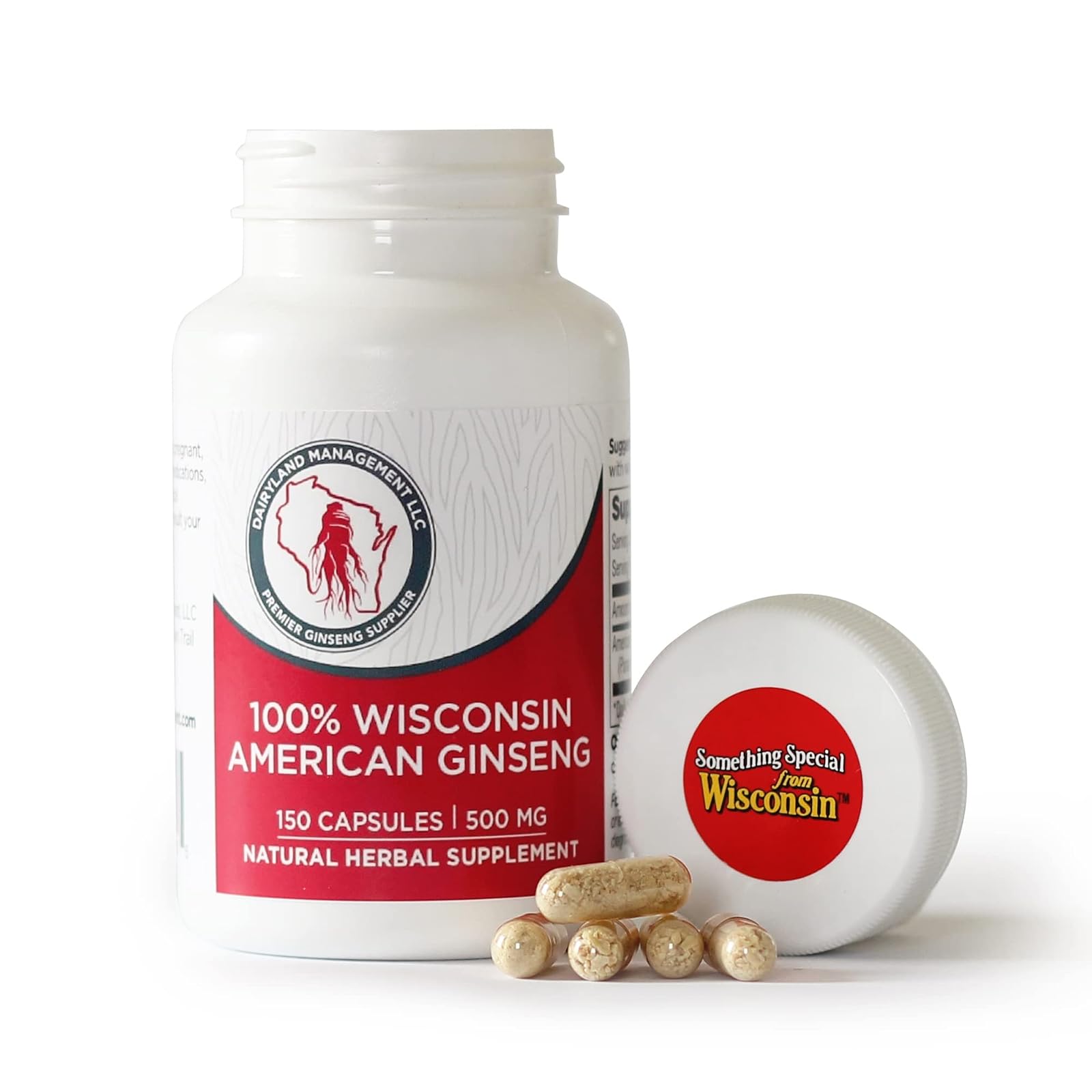 Dairyland ginseng capsules for vitality