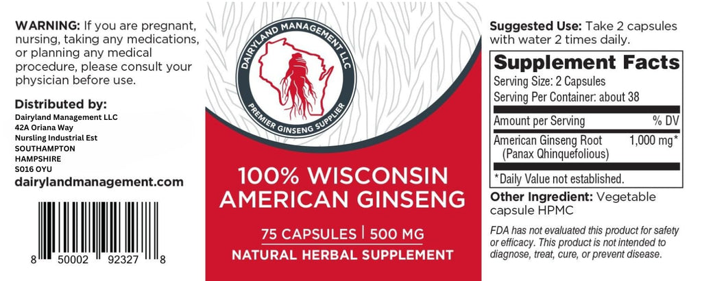 Dairyland ginseng for holistic health