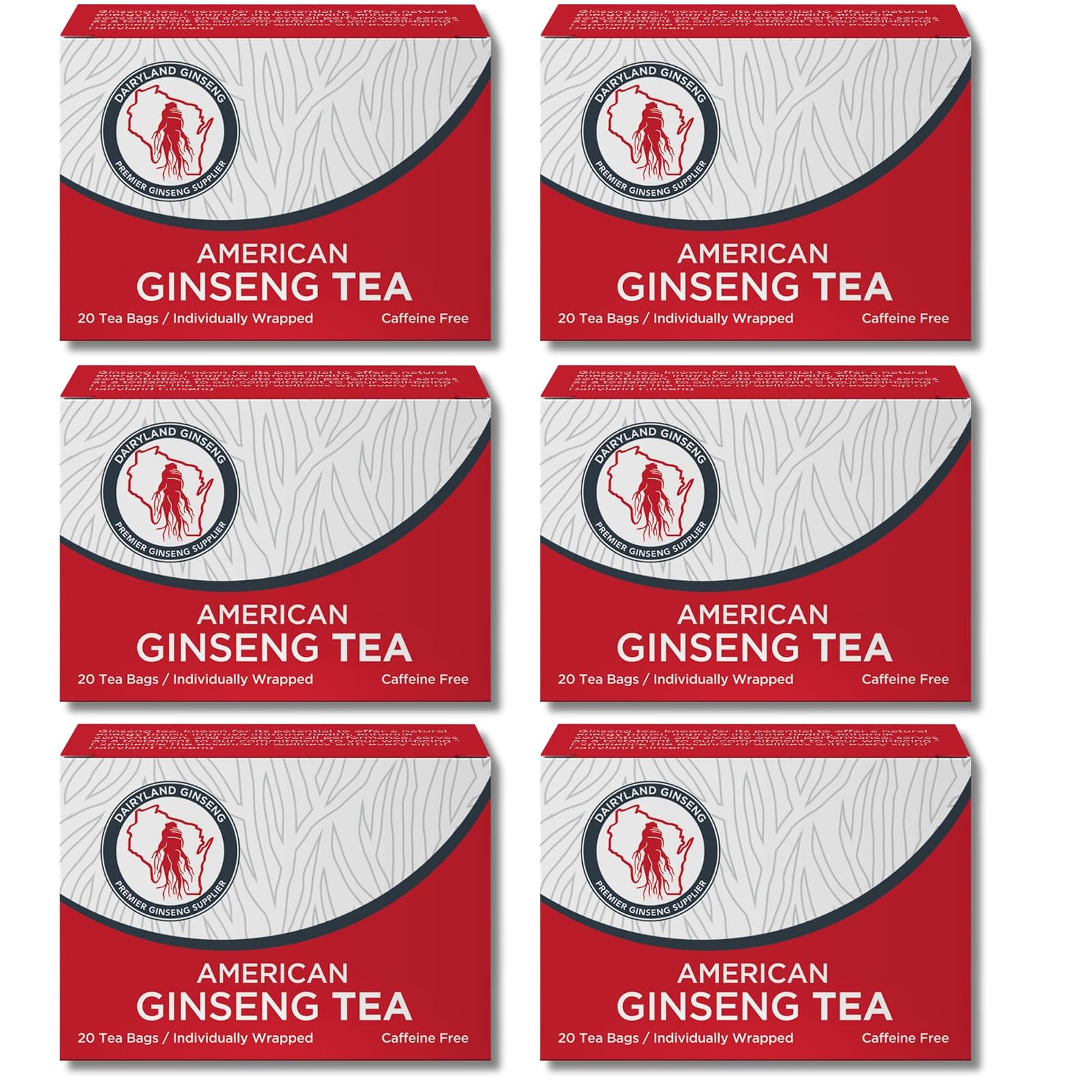 Dairyland ginseng tea bags for energy