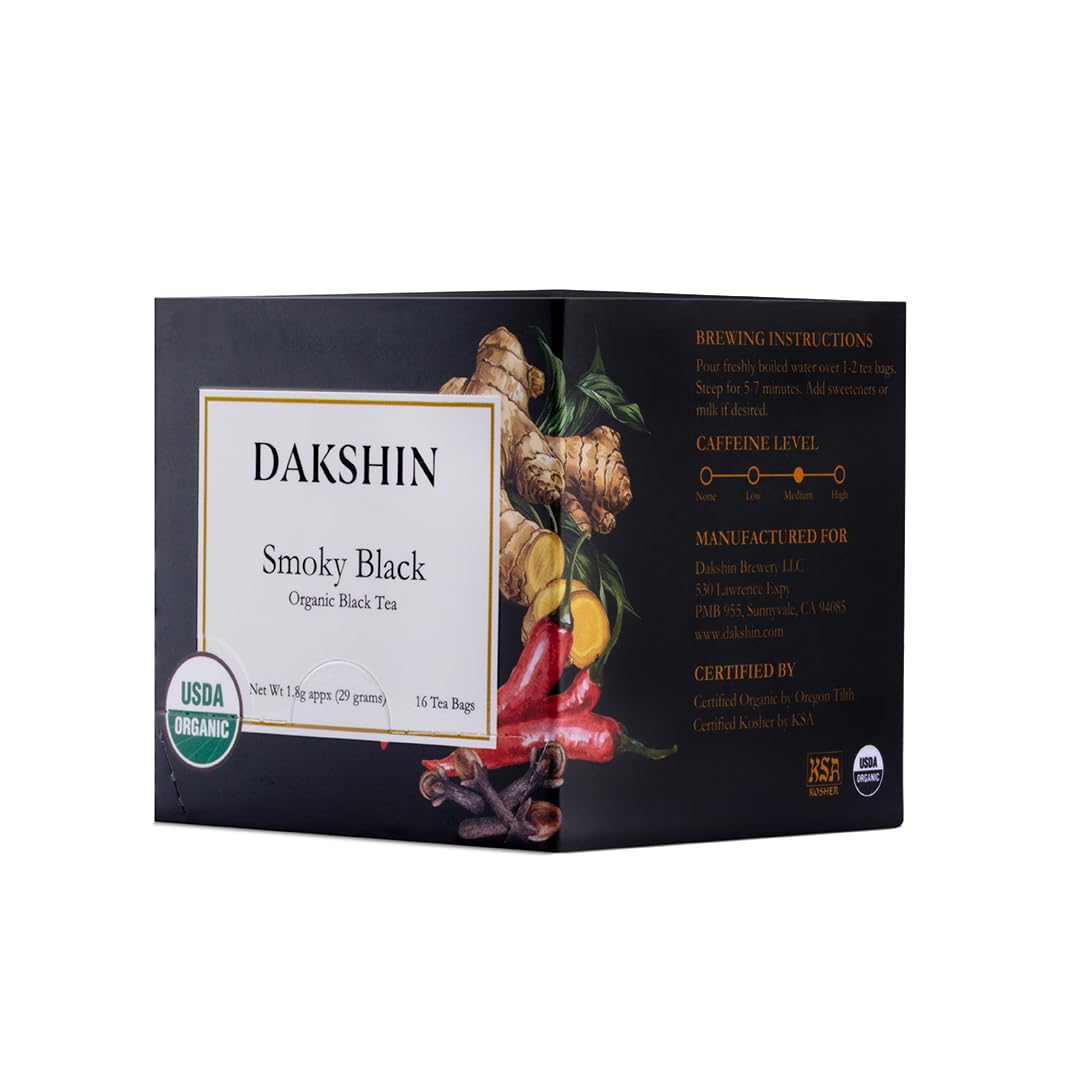 DAKSHIN organic smoky black tea bags