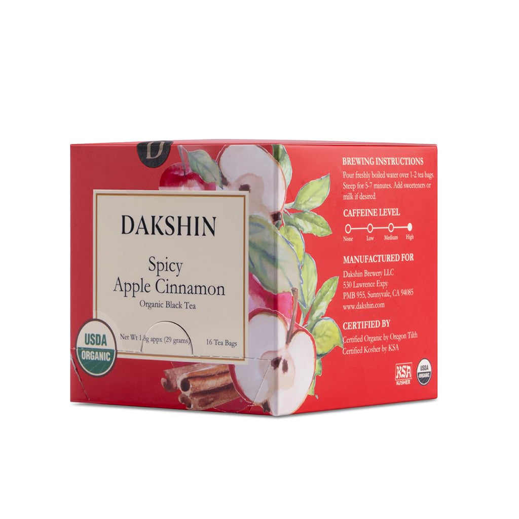 DAKSHIN spicy apple cinnamon tea bags