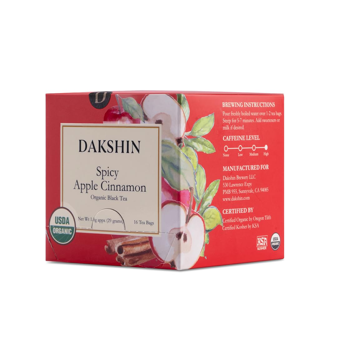 DAKSHIN spicy apple cinnamon tea bags