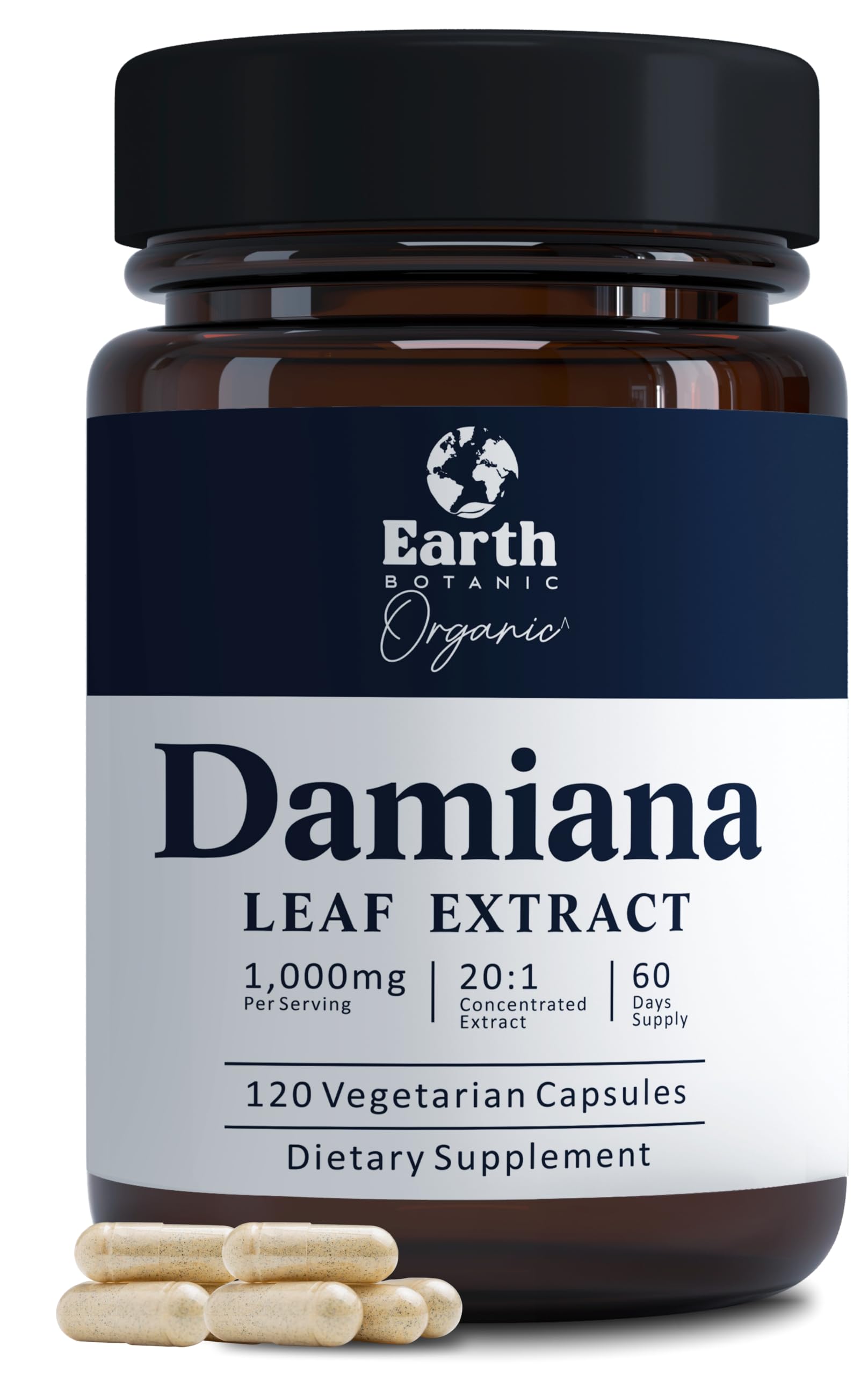 Damiana capsules for herbal wellness
