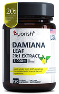 Damiana capsules for herbal wellness