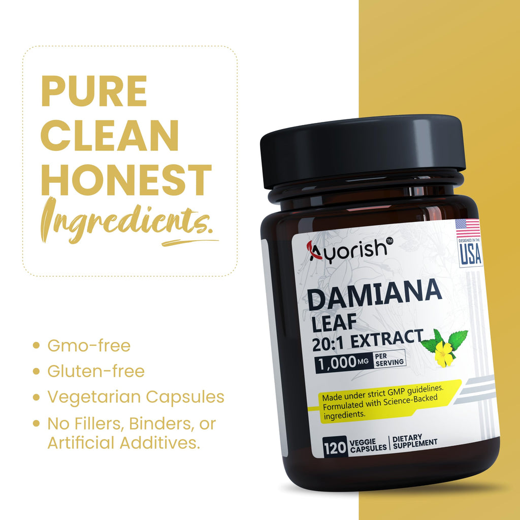 Damiana capsules for holistic wellness