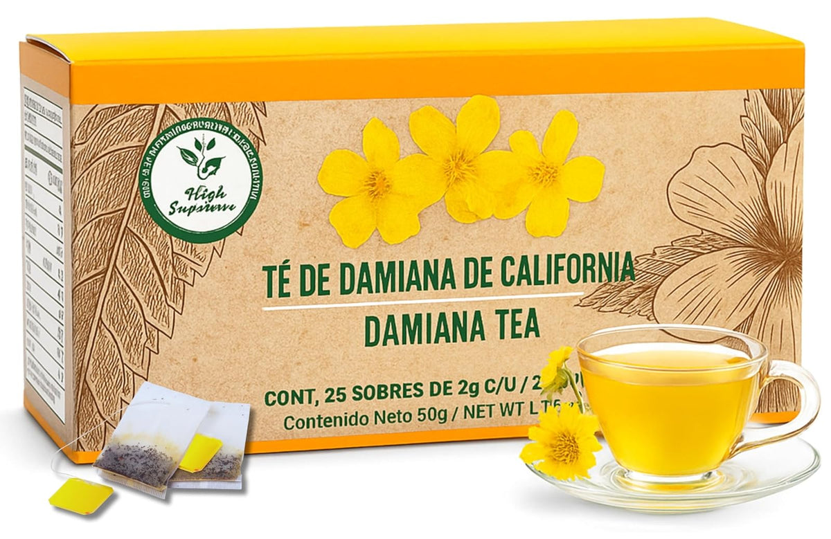 Damiana herbal tea for relaxation