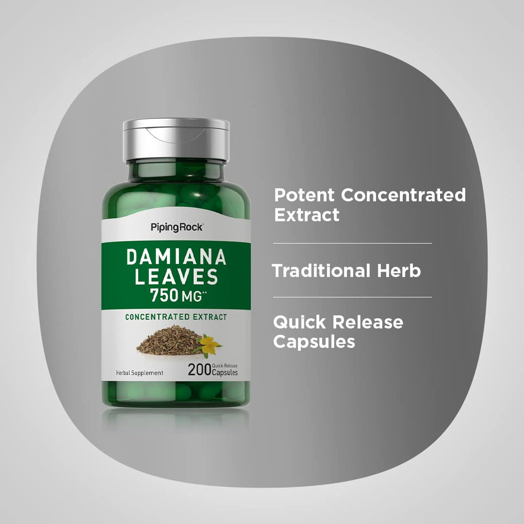 Damiana leaf for mood support