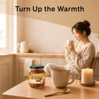 Damtuh ginger tea in glass jar