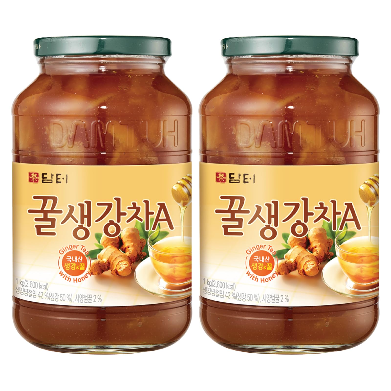 Damtuh honey ginger tea jar
