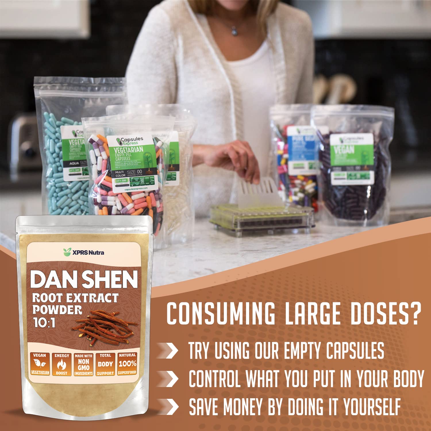 Dan Shen root powder for vitality