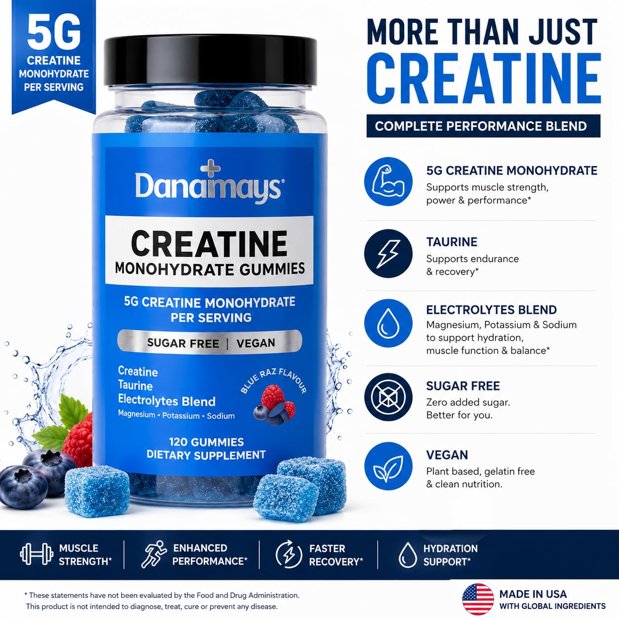 Danamays creatine monohydrate supplement
