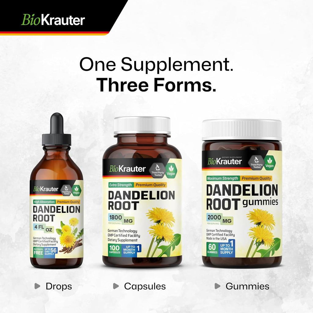 dandelion capsules for everyday vitality