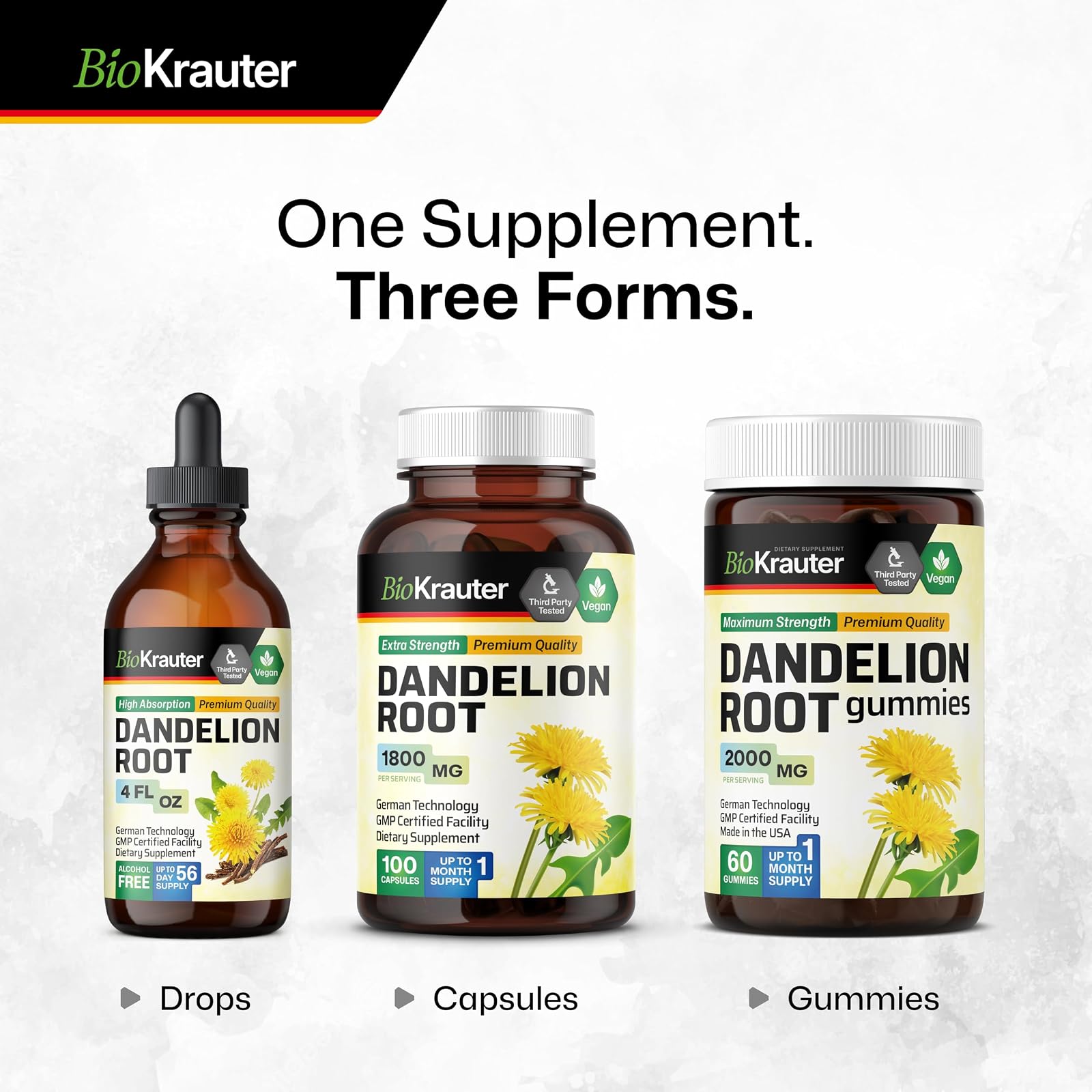 dandelion capsules for everyday vitality