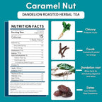 Dandelion caramel nut tea bags
