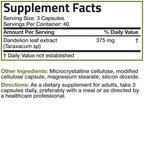 dandelion extract for detox support