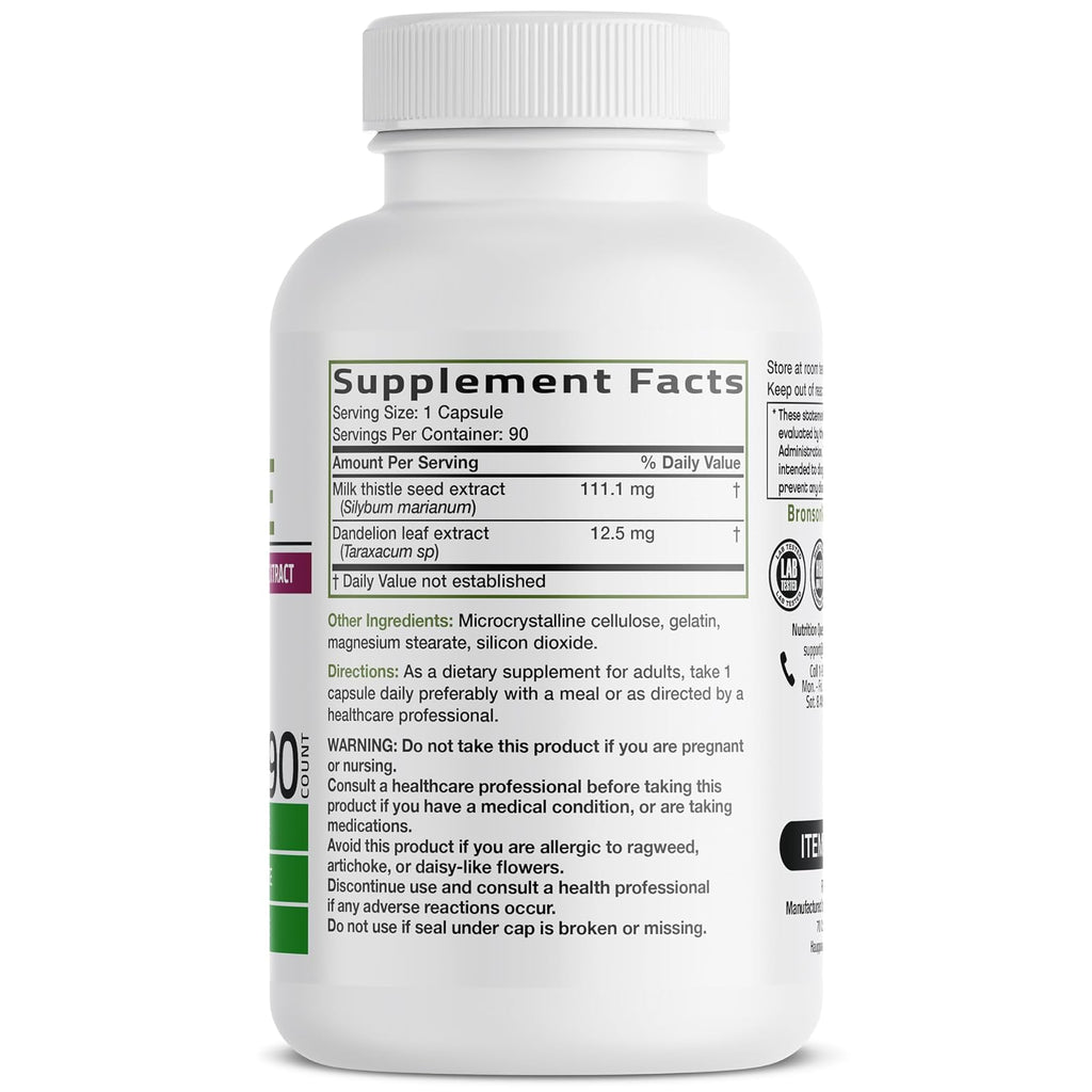 Dandelion extract for liver support