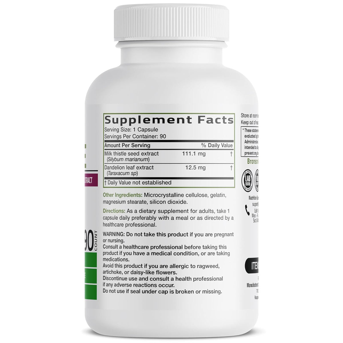 Dandelion extract for liver support
