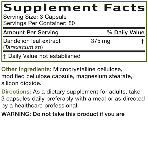 dandelion extract for liver support