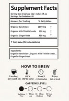 dandelion ginger tea for digestion