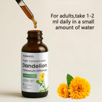 Dandelion root drops for liver support