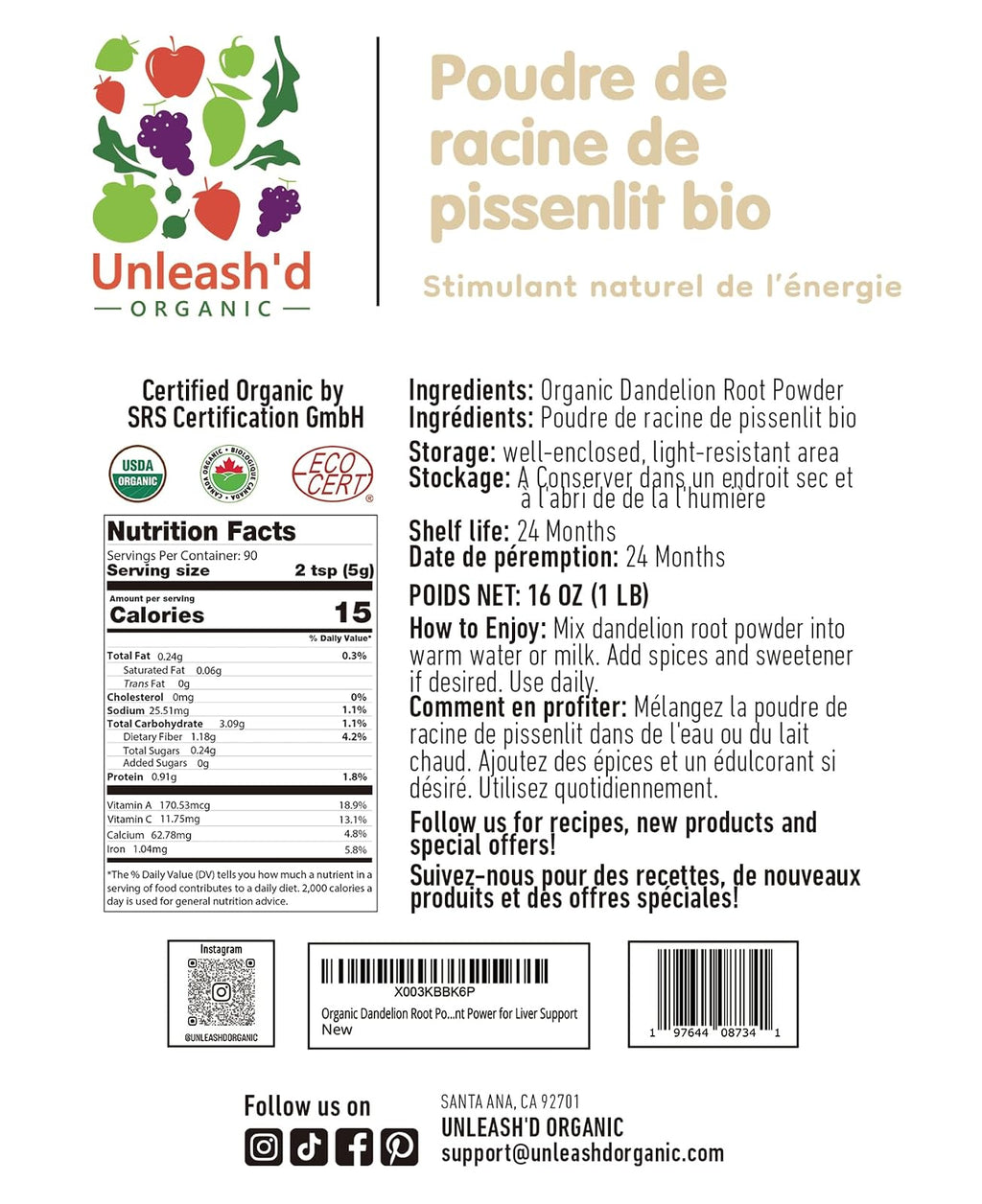 dandelion root powder for detox