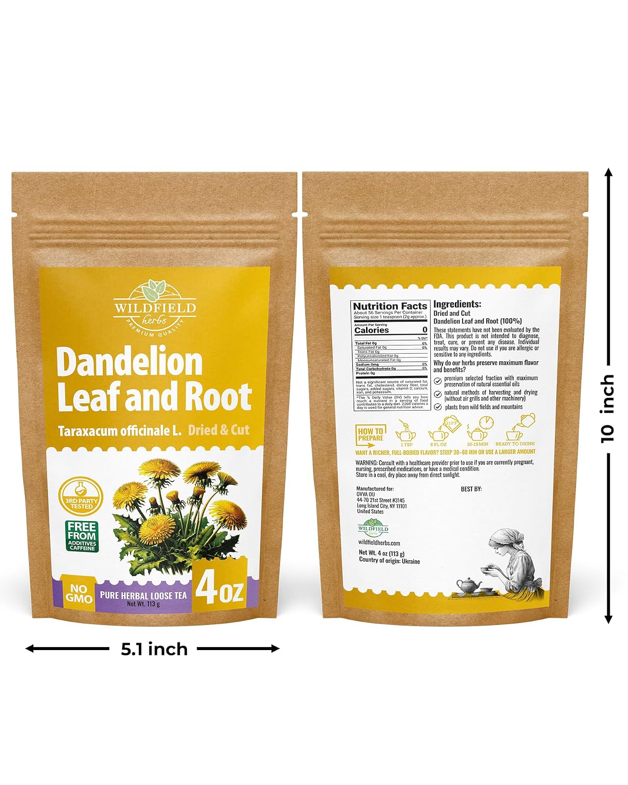 dandelion root tea for digestion