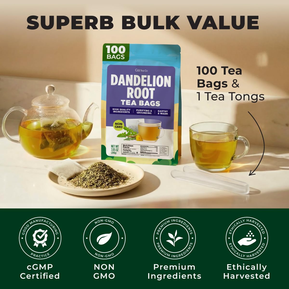 Dandelion root tea for liver health