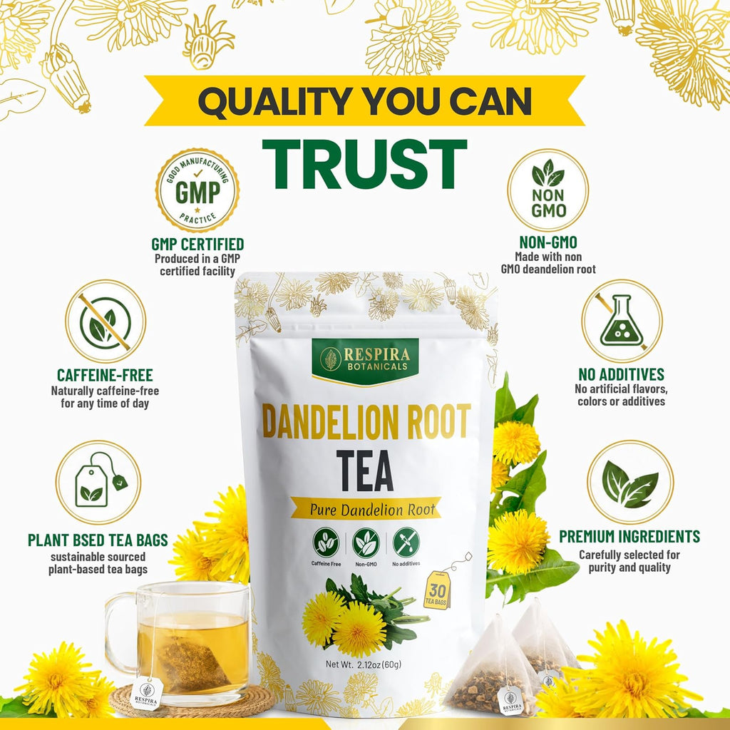 Dandelion root tea for liver health