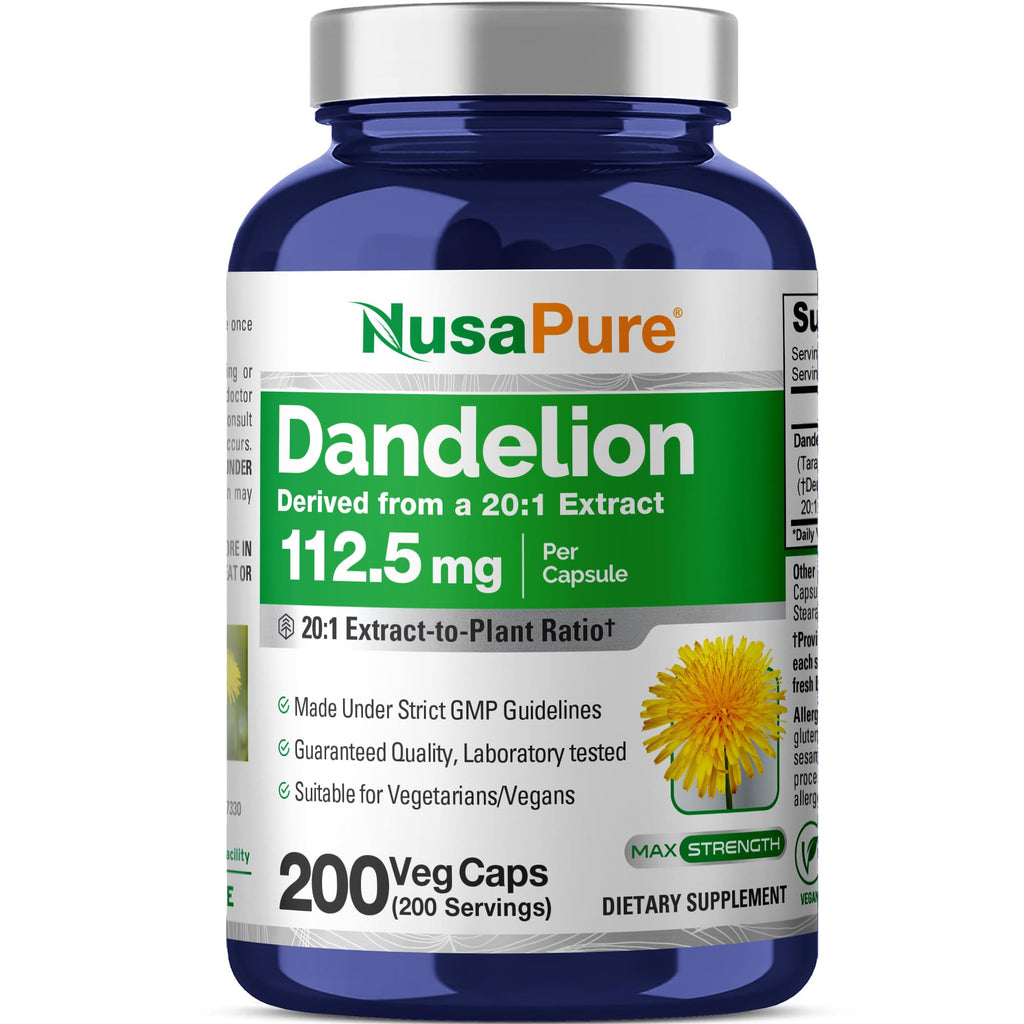 Dandelion root vegan capsules benefits