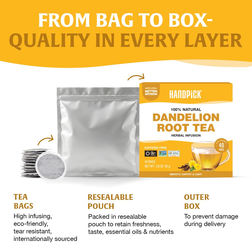 Dandelion tea with 40 teabags