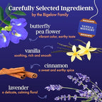 Dandelion tea with butterfly pea flower
