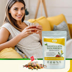 Dandelion wolfberry tea for energy
