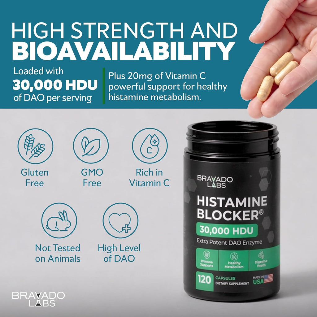 DAO enzyme blocker for histamine sensitivity