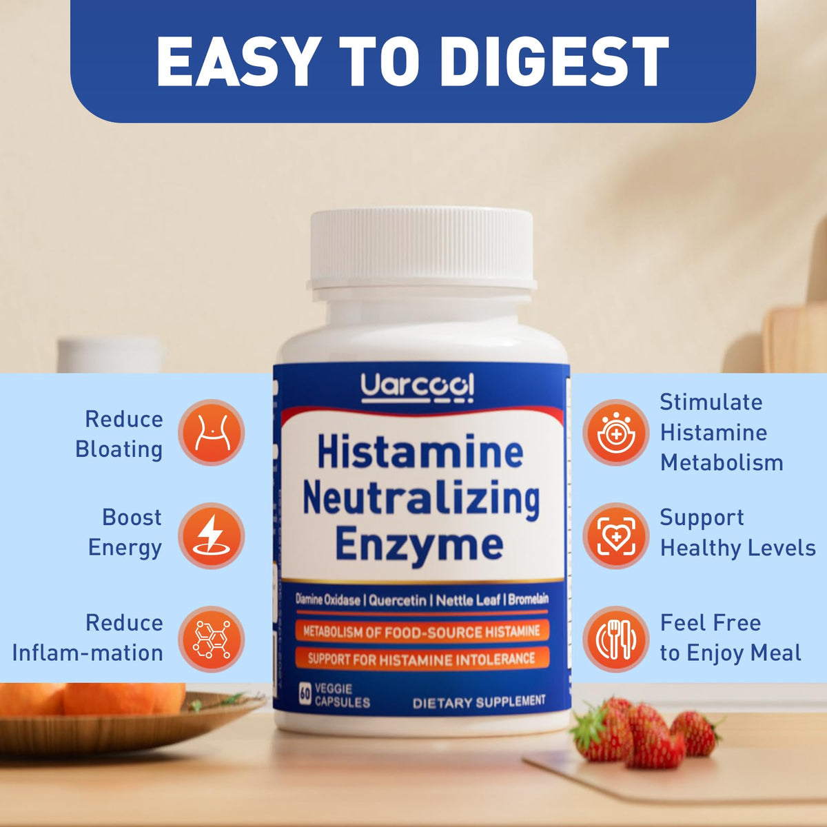 DAO probiotics for food intolerance