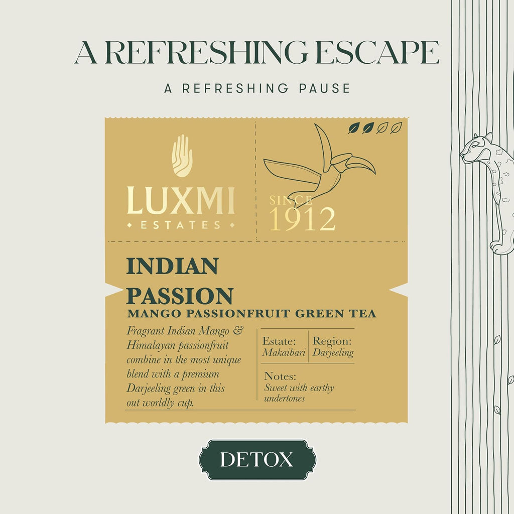 Darjeeling green tea bags for relaxation