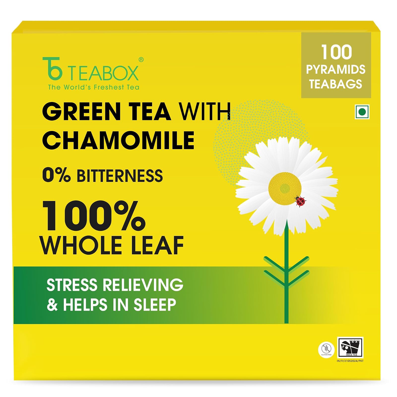 Darjeeling green tea with chamomile