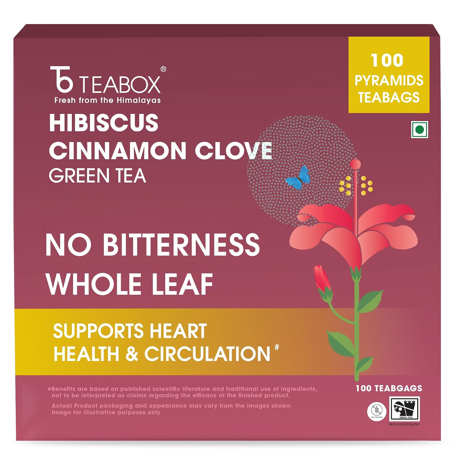 Darjeeling green tea with hibiscus