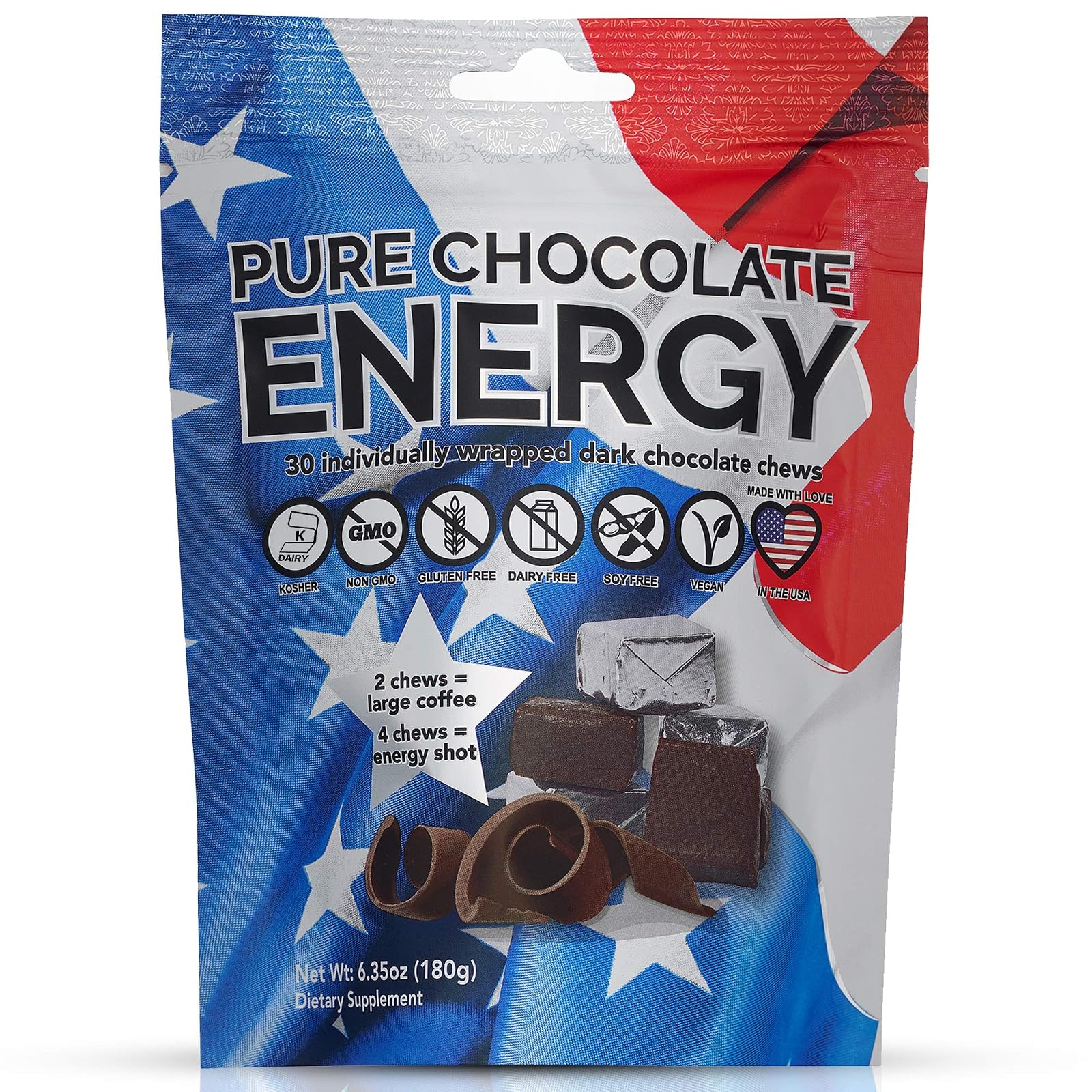 dark chocolate energy chews
