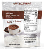 Dark chocolate MCT oil powder