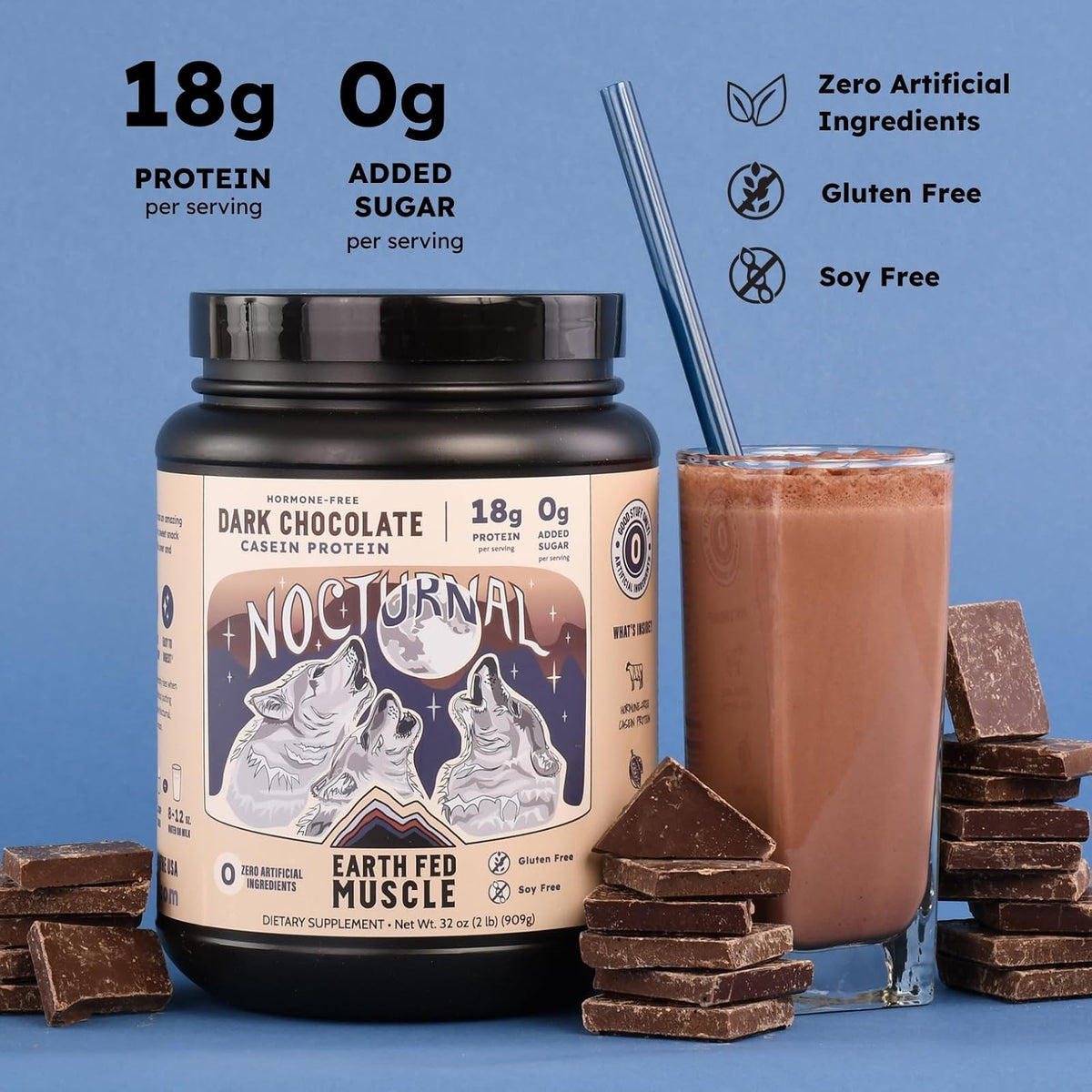 dark chocolate plant based protein