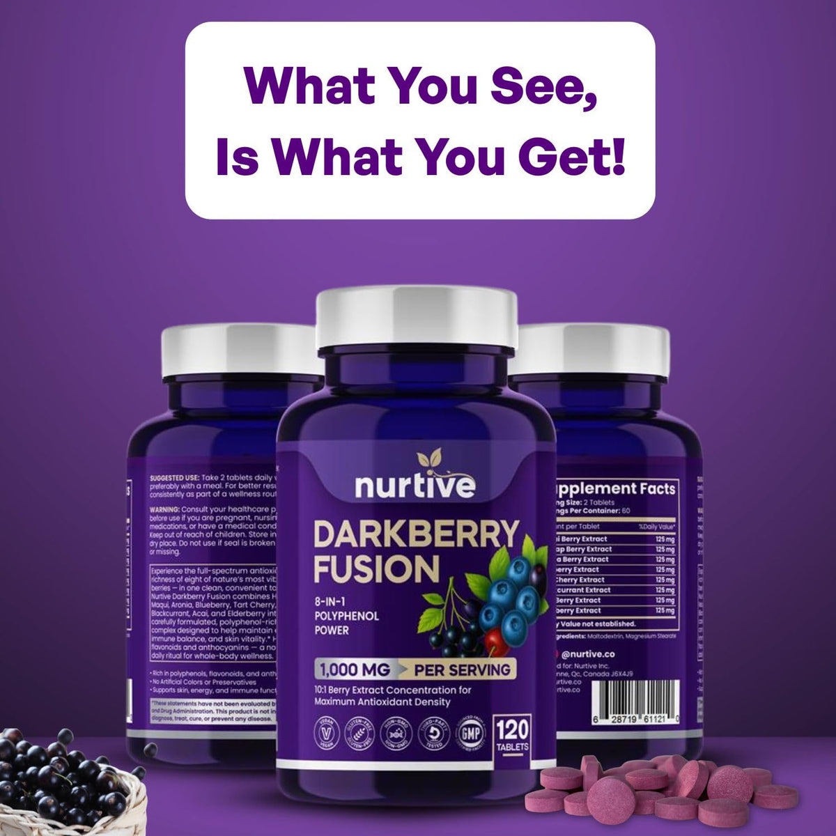 Darkberry Fusion 1000 mg herbal supplement